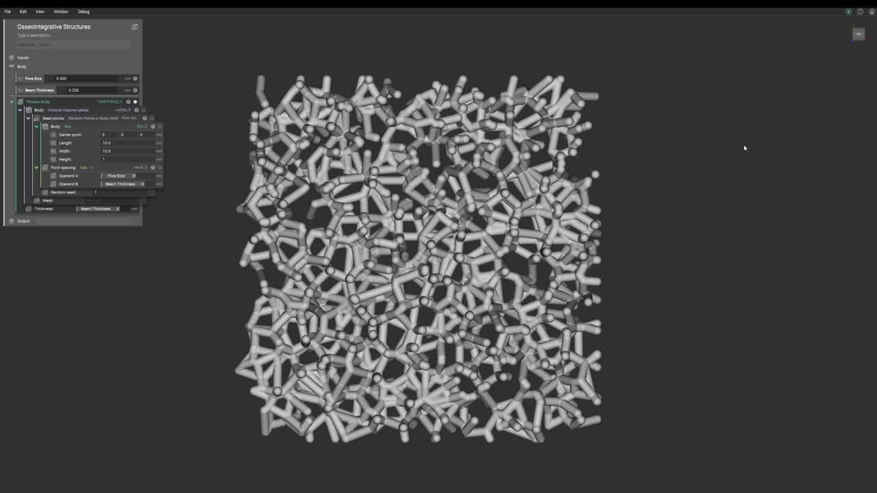 How to design common lattice structures for orthopedic implants | nTop